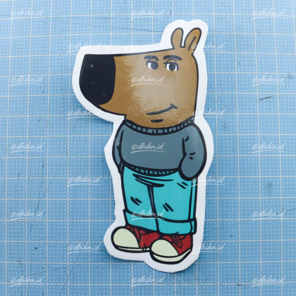 Viral FYP Laptop Dog Chill Guy Meme Sticker Funny | Shopee Philippines
