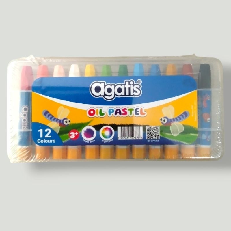 Agatis Pastel Crayons/Oil (Contains 12 Colors) | Shopee Philippines