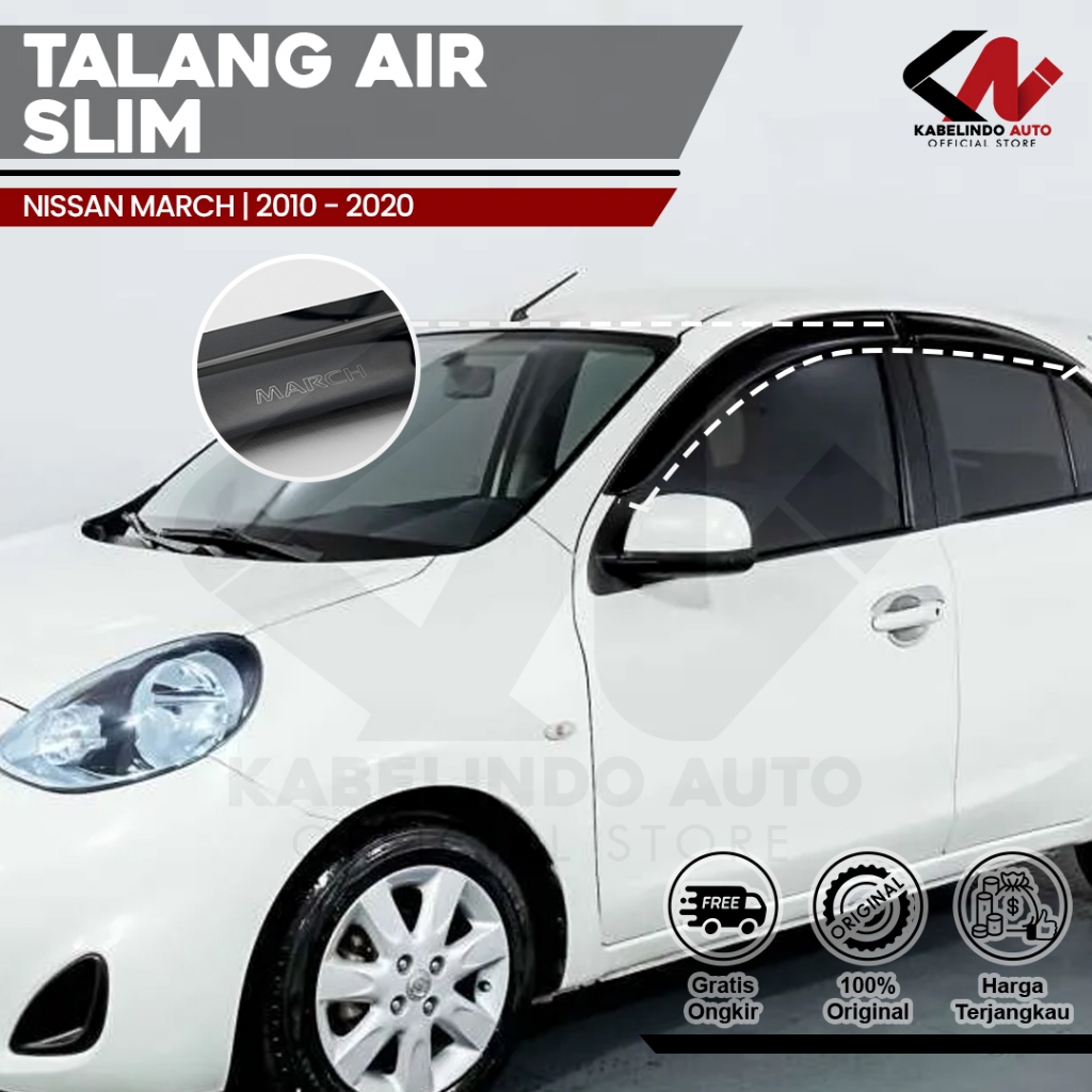 Nissan March Car Door Water Gutters 2010 - 2020 Slim 4 Door Model ...