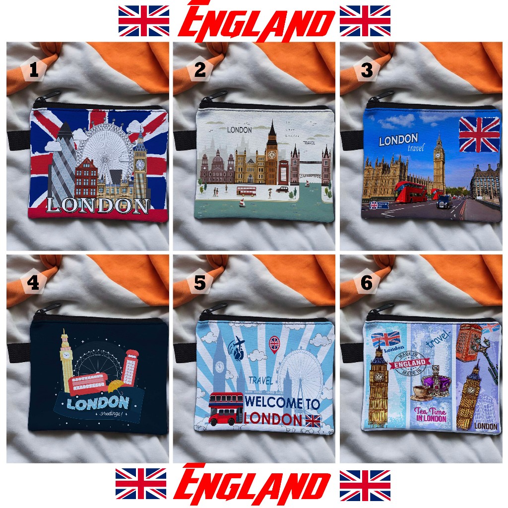 London / ENGLAND WALLET, BY SOUVENIRS BY READY 6 MOTIFS | Shopee ...