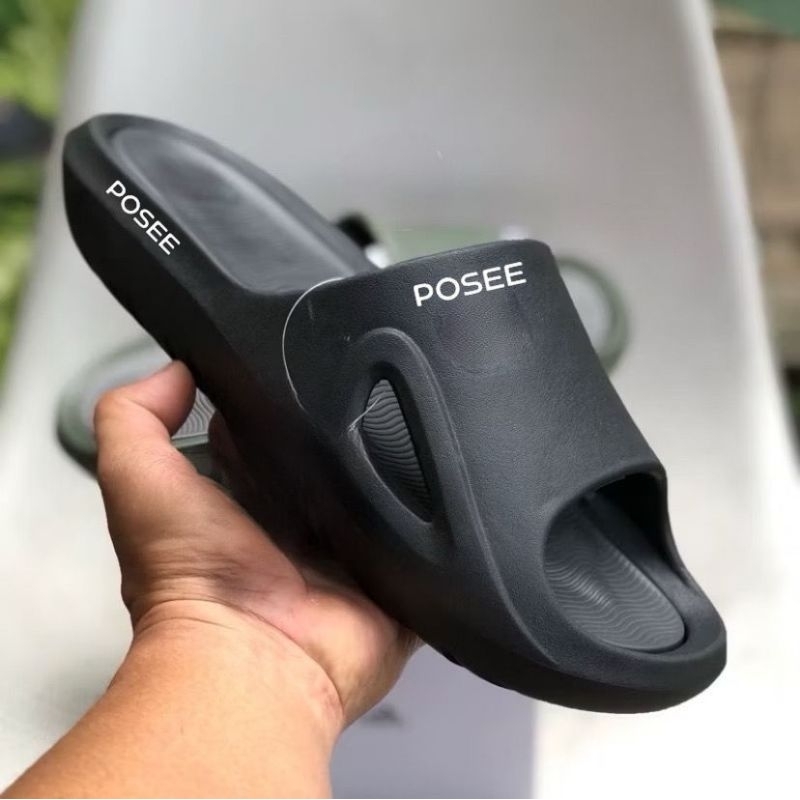 Latest Men's and Women's Full Rubber Posee Slide Sandals Casual Sandals ...