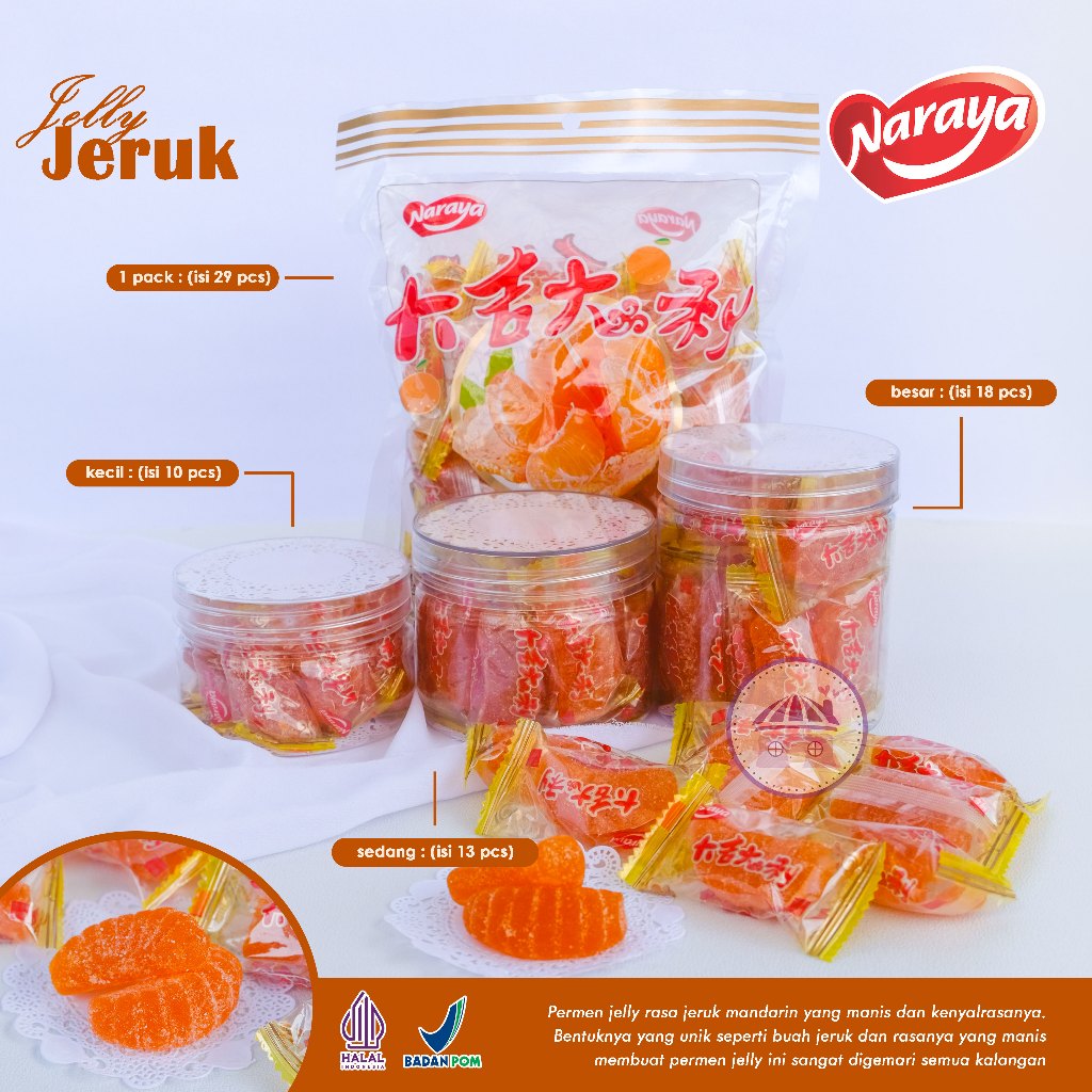 Orange Jelly Naraya Hampers Eid Candy with Flavor, Shape and Has a Real ...