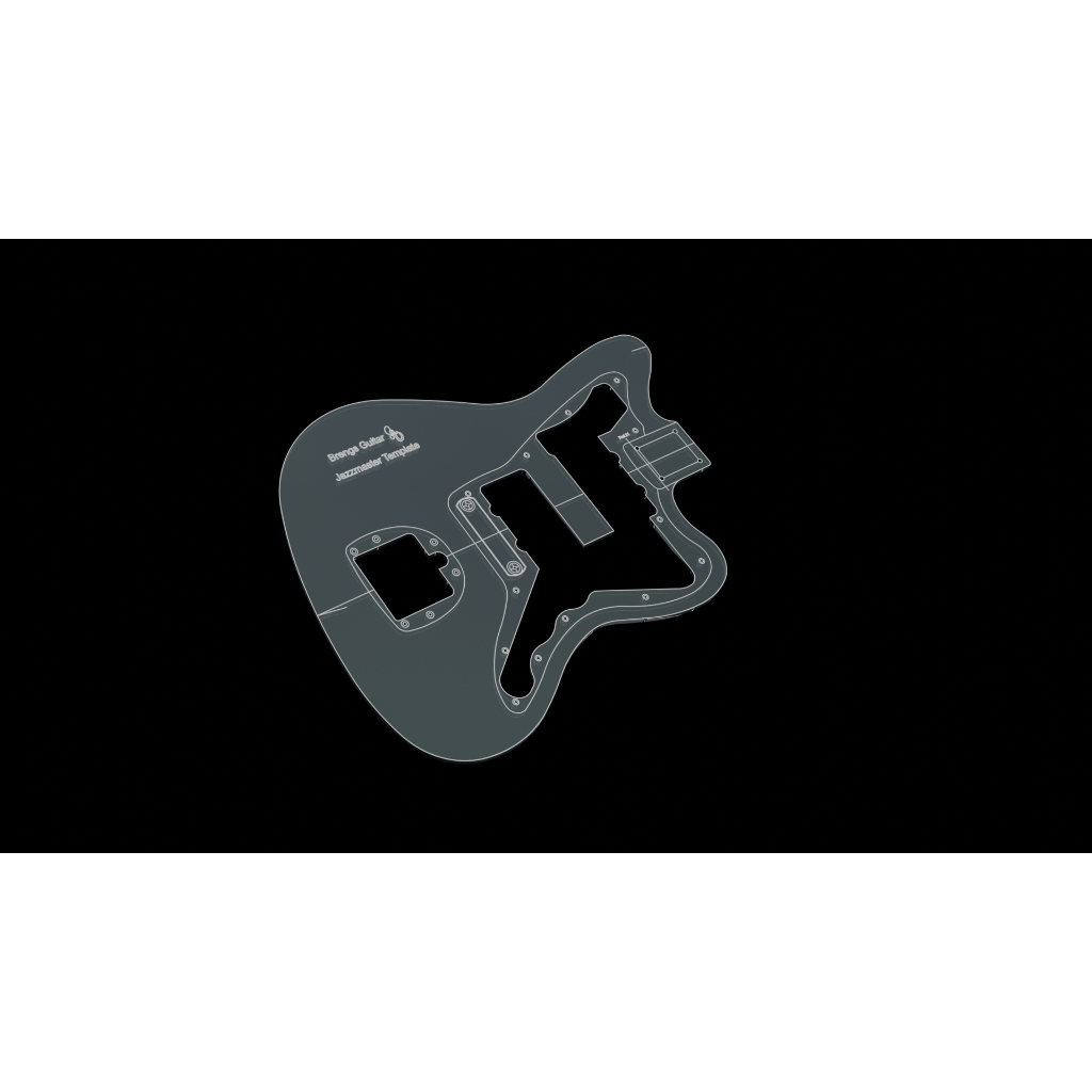 Jazzmaster Jaguar Guitar Body Template/Mal Acrylic Electric Guitar ...