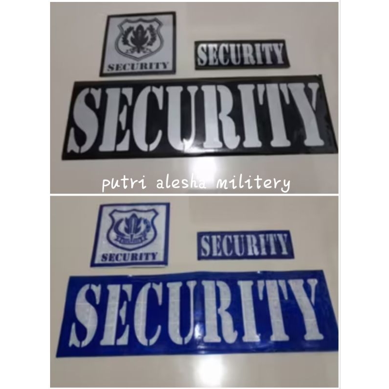 Adhesive SATPAM SECURITY PLASTIC SCREEN PRINTING LOGO DISASSEMBLY ...