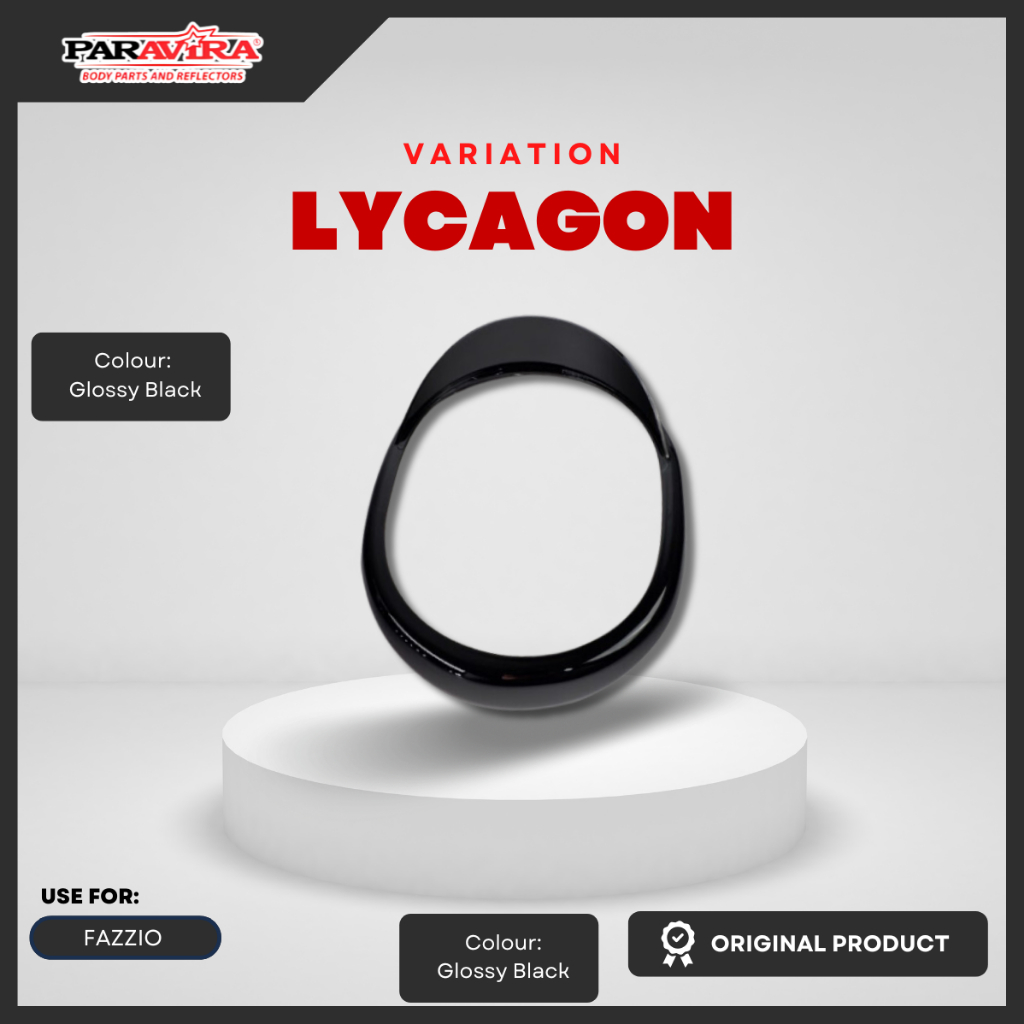 Export Quality Glossy Black Lycagon Fazzio Visor | Shopee Philippines