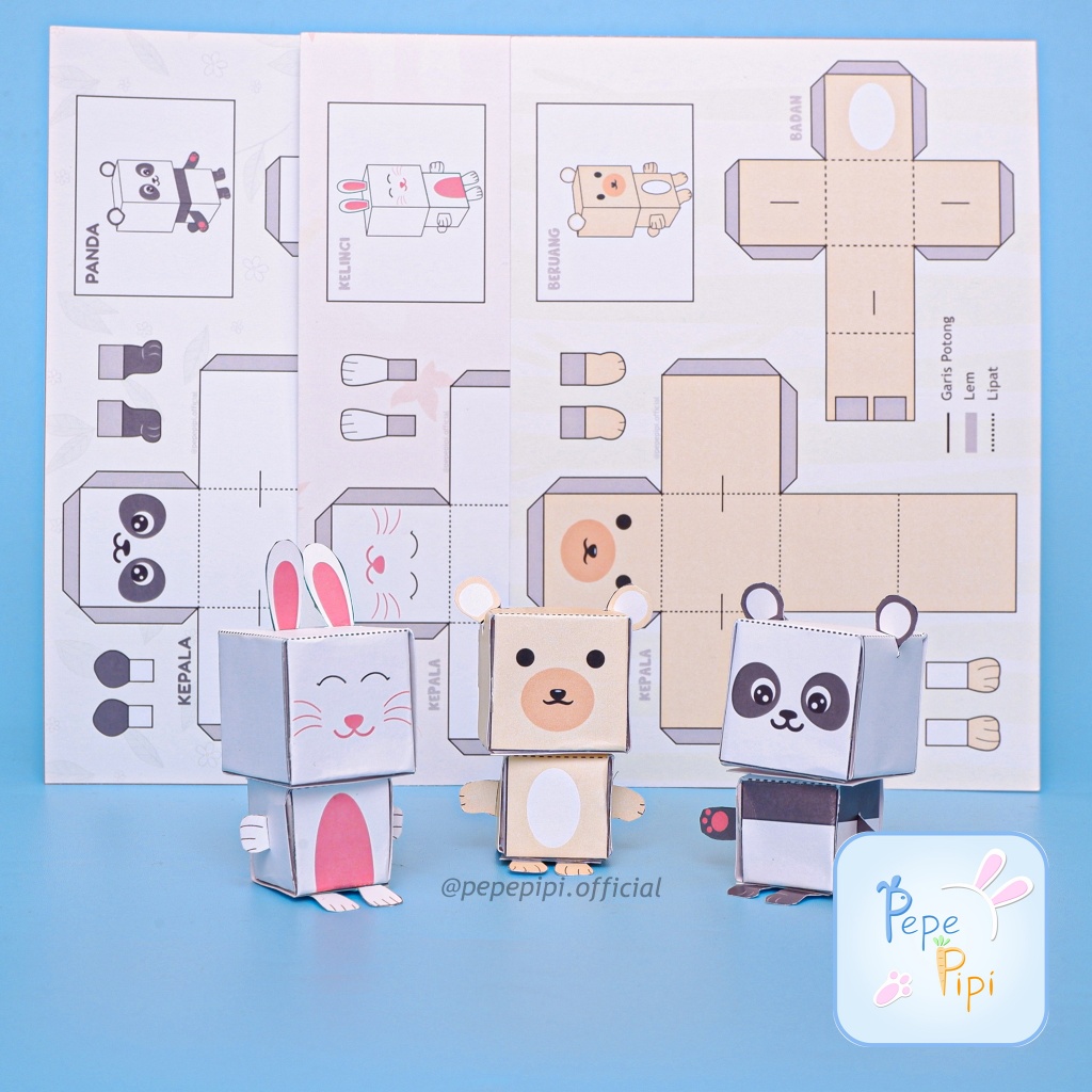 Papercraft 3D Animal Patterns Paper Craft Paper Crafts Cut & Play ...