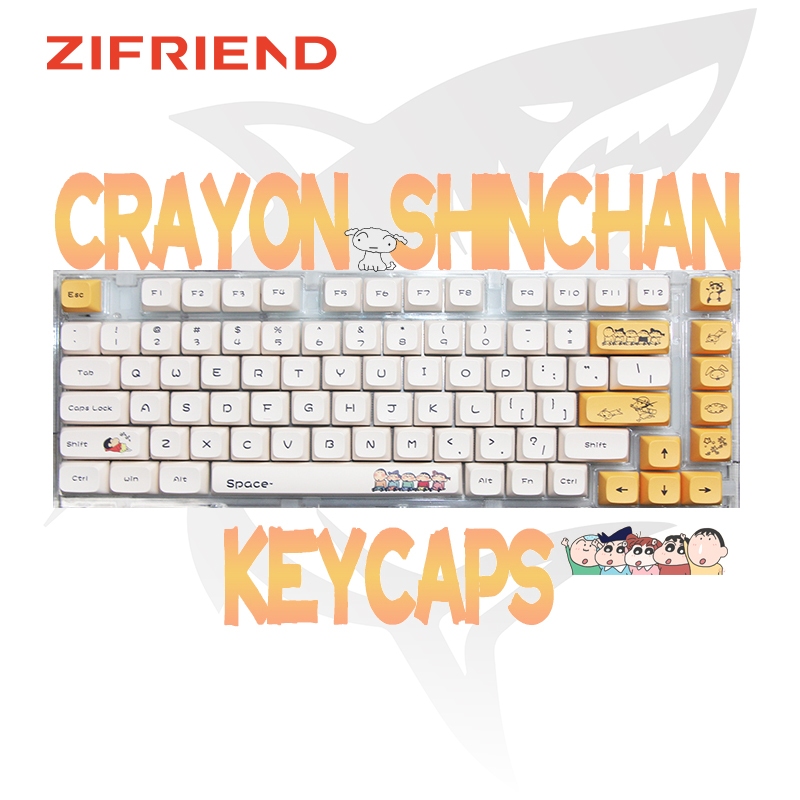 Zifriend Crayon Shin-chan 147 Keys Keycaps XDA Profile Dye-sublimated ...