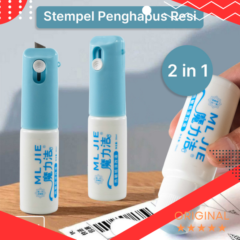 2 in 1 Receipt Eraser Stamp Cutter Package Opener - Blue PAY ON ...