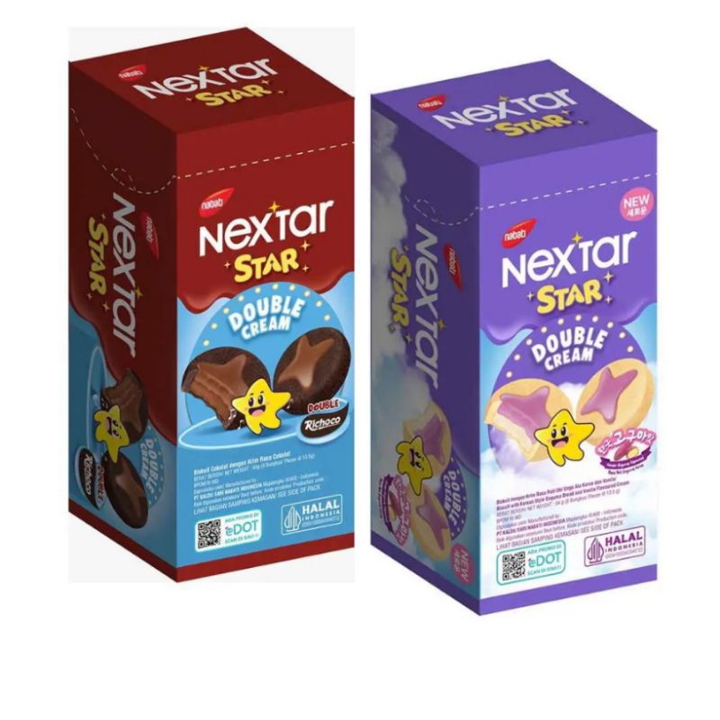 Nextar Star Double Cream Cookies Goguma chocolate contains 8 | Shopee ...