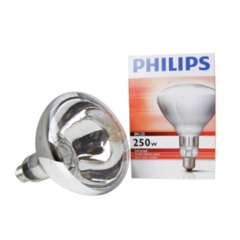Philips 250Watt Infrared Heating Lamp Health Therapy Incandescent BR125 ...