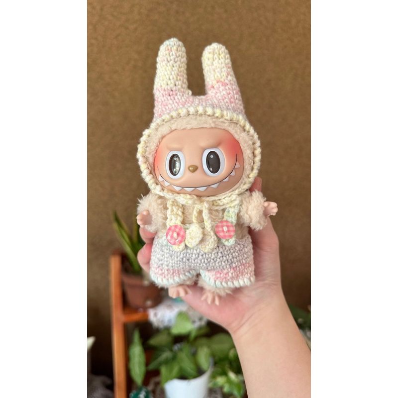 Popmart Labubu Macaron Costume Knitted Handmade (Labubu Clothes ...