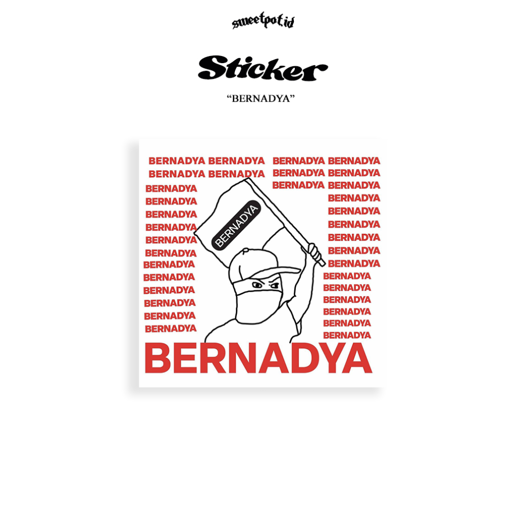 Bernadya STICKER / BIJIAN STICKER / RETAIL STICKER / METAL STICKER ...