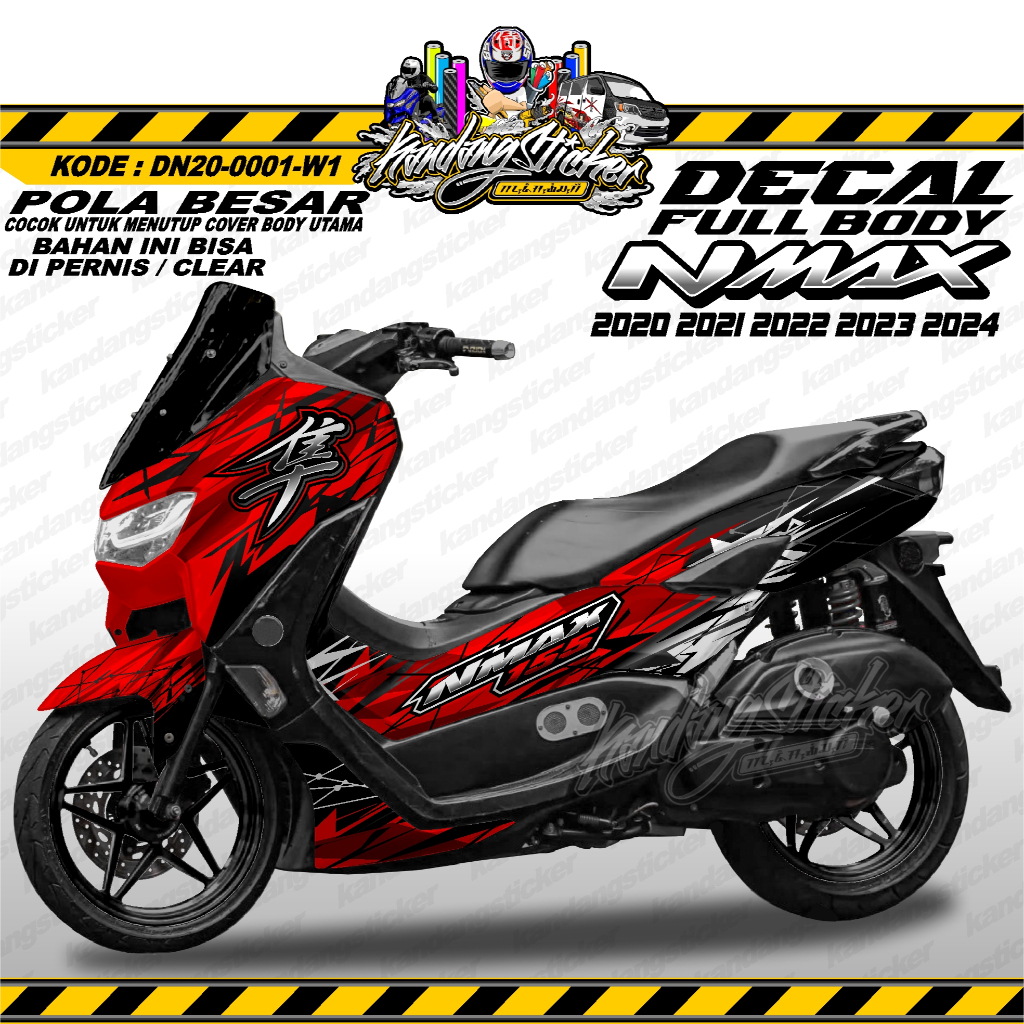 Decal NMAX FULLBODY JAPANESE STREET RACER YAMAHA NMAX 2020 2021 2022 ...