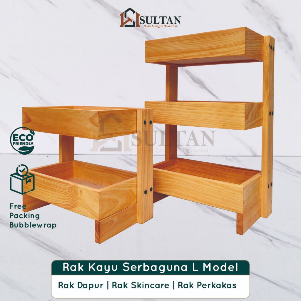 KAYU Multipurpose Wooden Rack Onion Rack | Skincare rack | Aesthetic ...