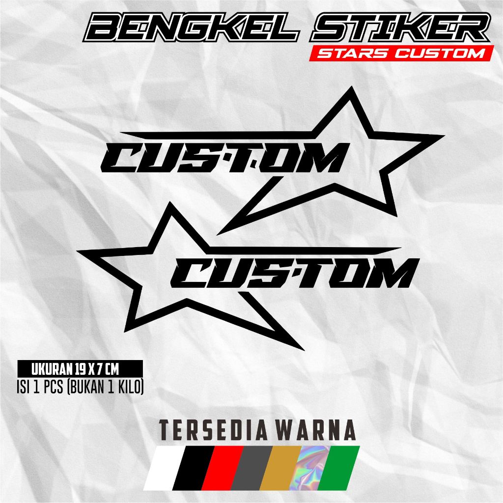 Custom Star Sticker Request Name Request As You Like Sticker Cutting ...