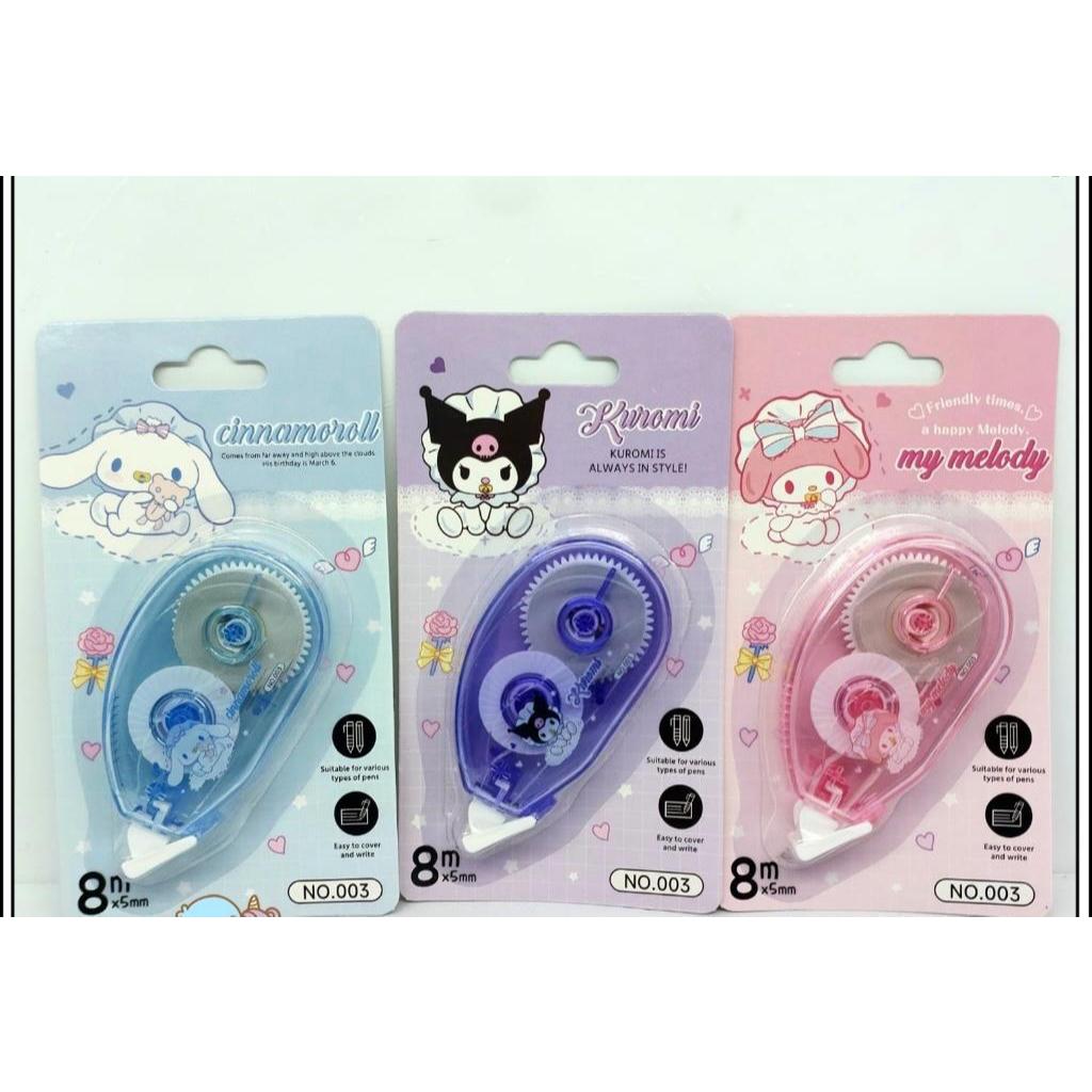 Correction tape SANRIO 8m / Type-ex SANRIO label | Shopee Philippines
