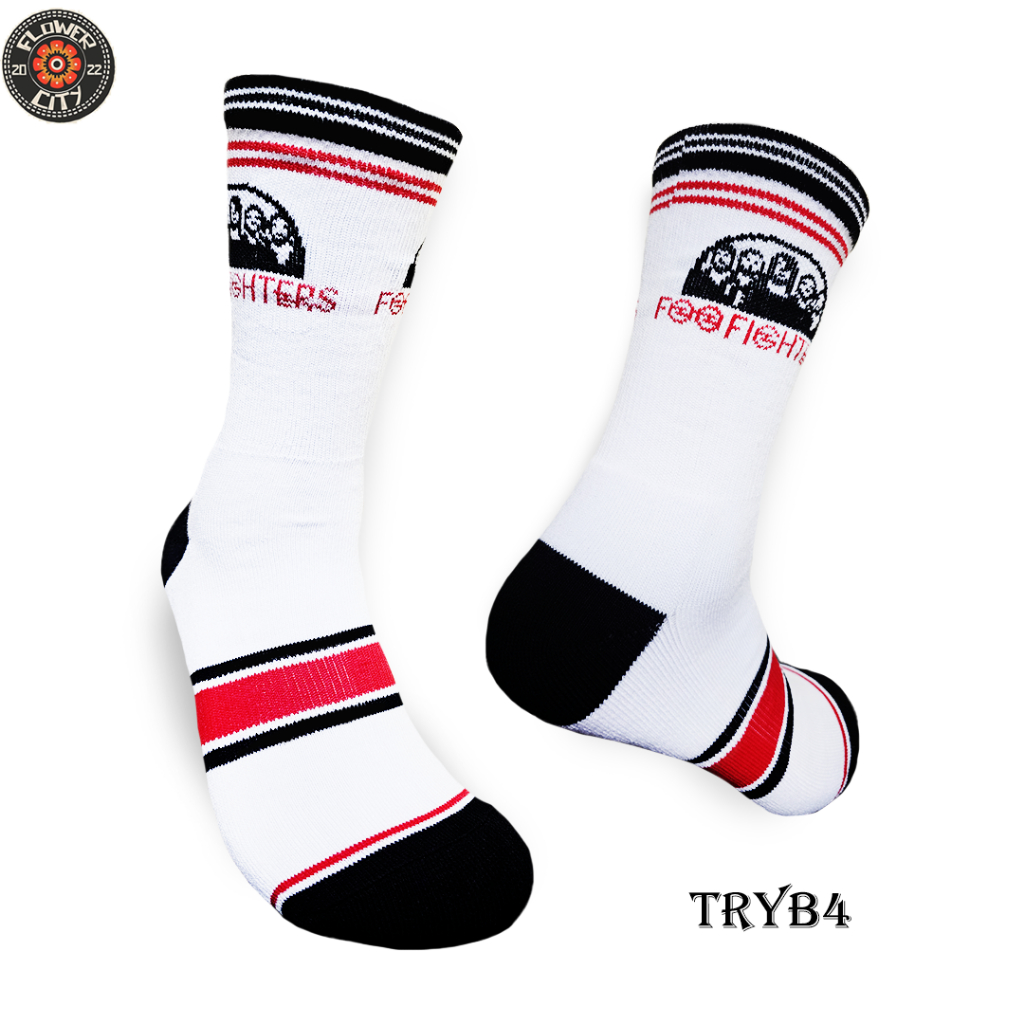 Terry Special Edition Socks with Foo Fighters Band Motif (4 Layers of ...