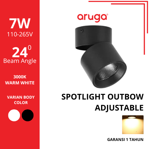 Adjustable Outbow LED Spotlight Light 7 Watt Surface Mounted Ceiling ...