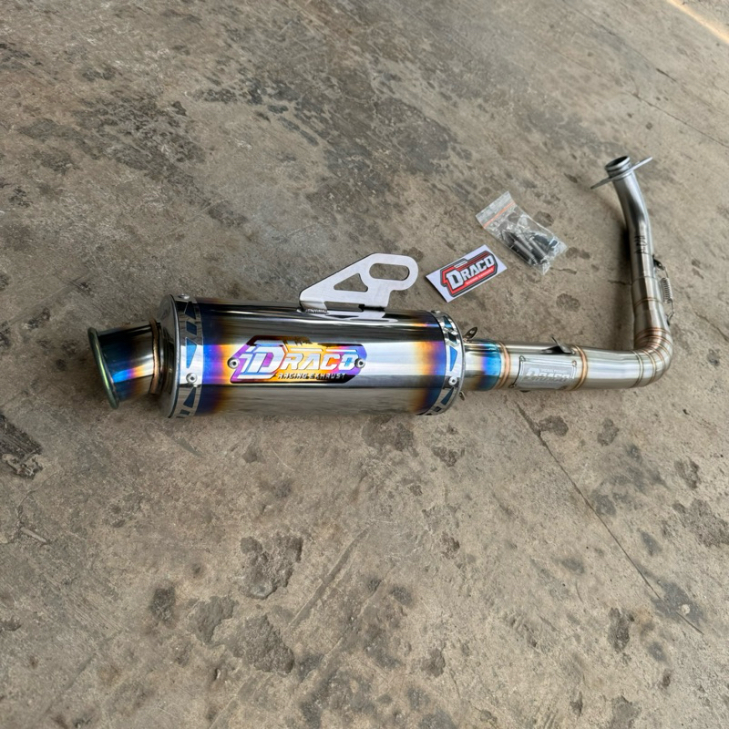Salemba Exhaust Draco Aerox nmax Vario beat mio Etc | Shopee Philippines