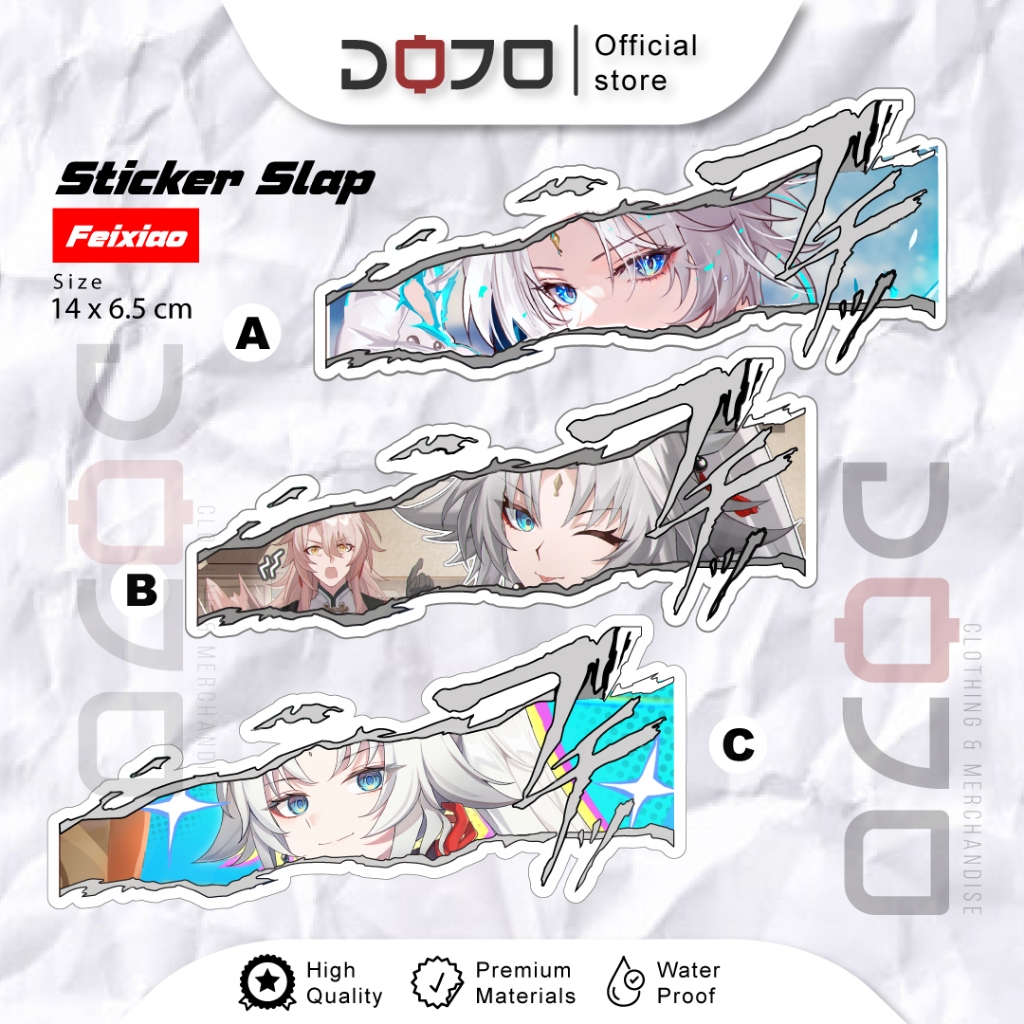 Sticker VINYL Honkai Star Rail Feixiao HSR Motorcycle Car notebook ...