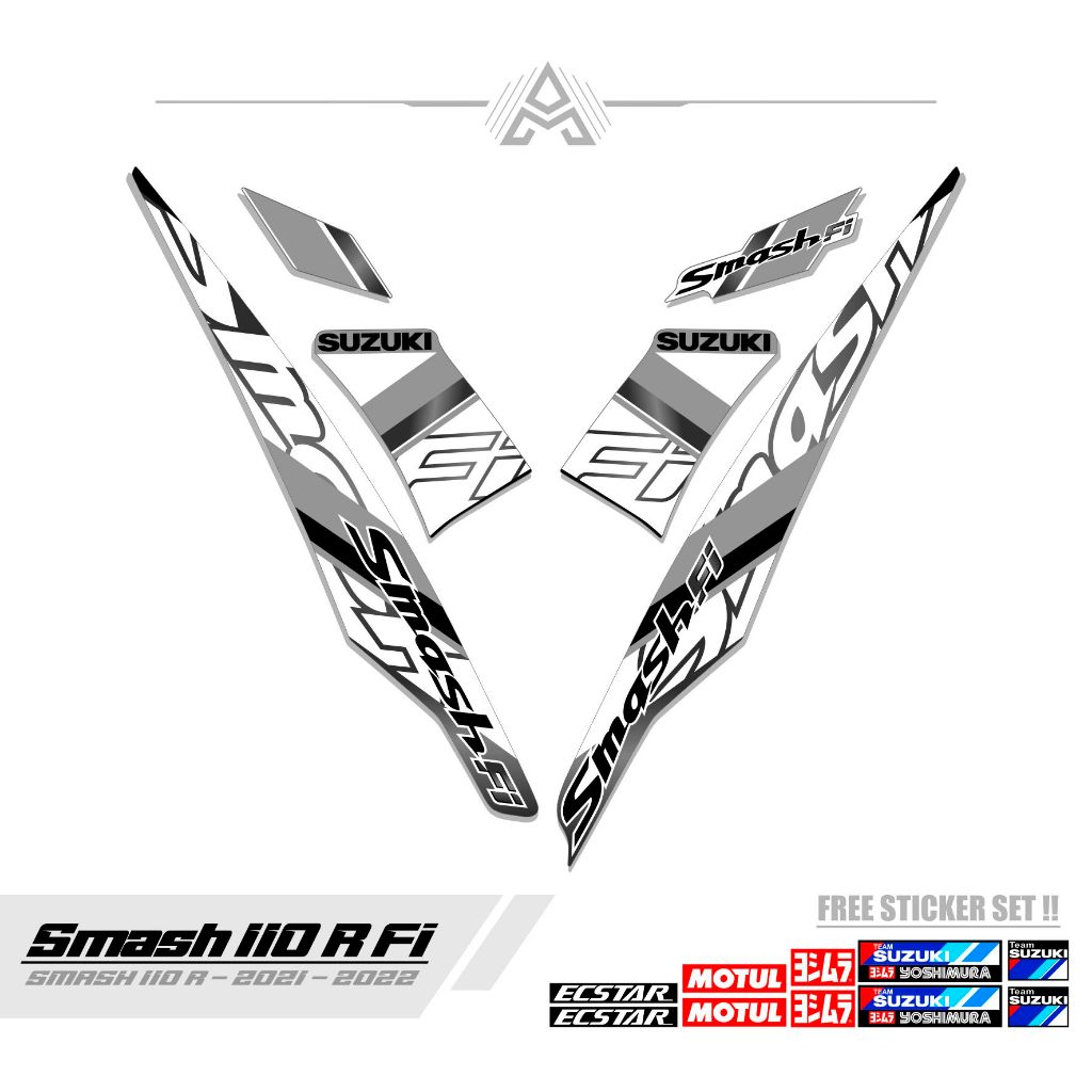 Striping SMASH 110 R FI/MTF 2/STICKER SMASH - 2021 - 2022/STICKER SR ...
