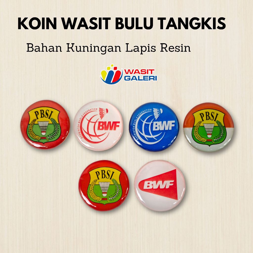 Coin TOS BADMINTON/BADMINTON/PBSI/BWF (Brass Material With RESIN/FIBER ...