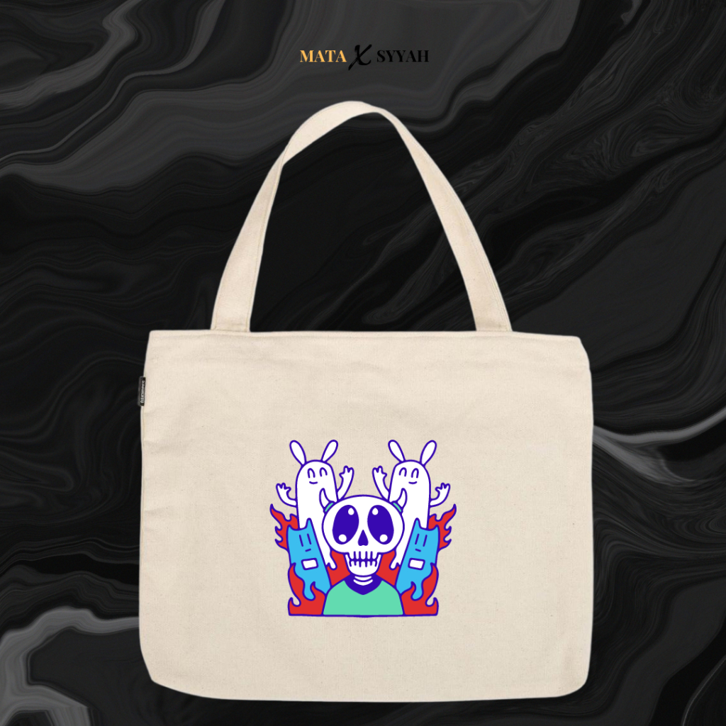 Mata X SYYAH Totebag Canvas Bag Women Tote Bag College School Thick ...