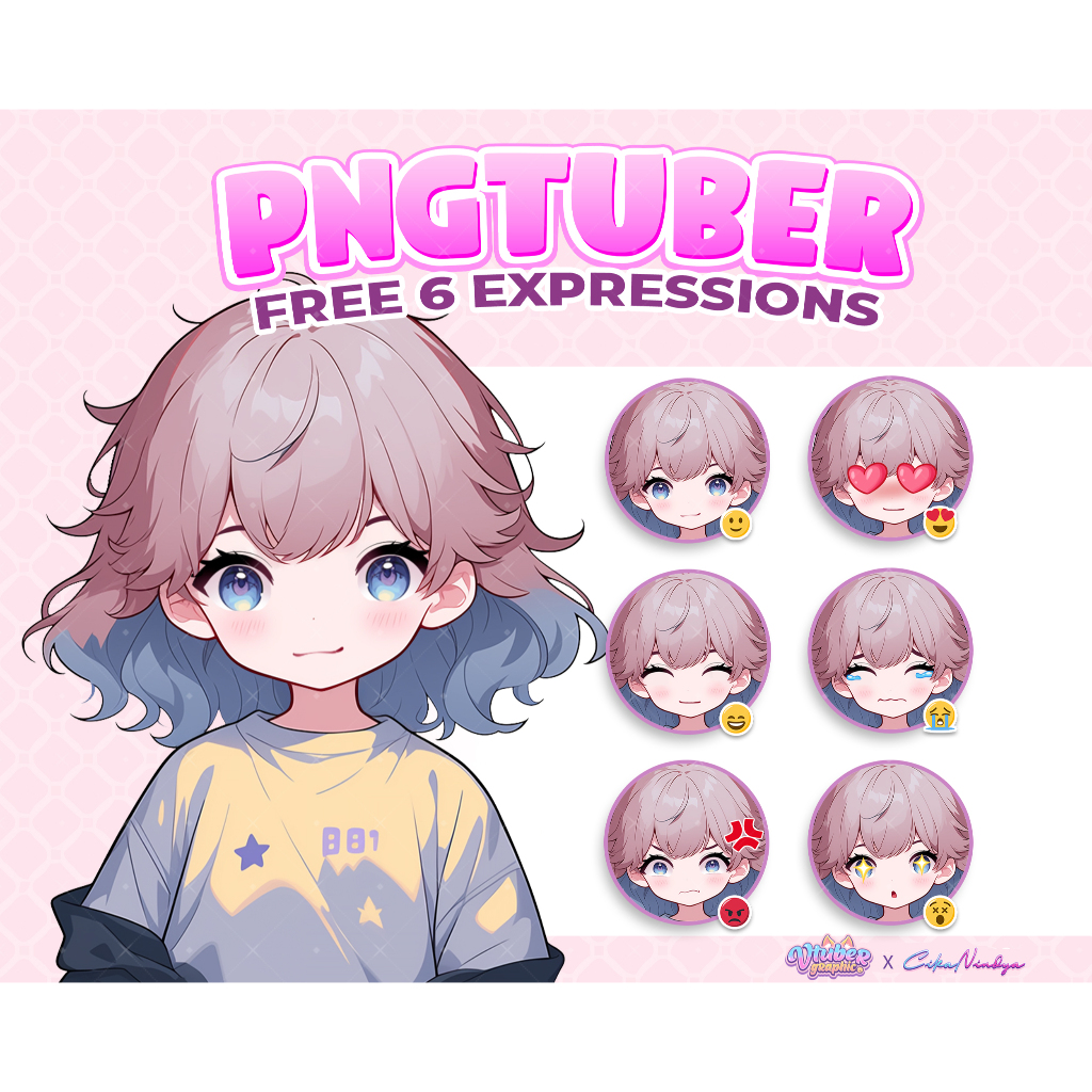 More Attractive and Colored PNG Tubers for Streaming, Digital ...