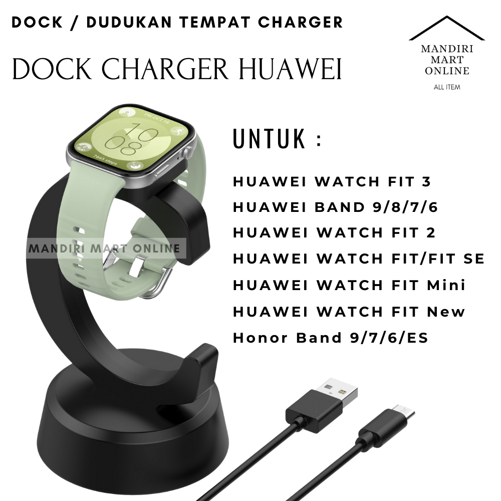 Dock Charger Huawei Watch Fit 3 2 SE/Huawei Band 9 8 7 6 Mount Docking ...