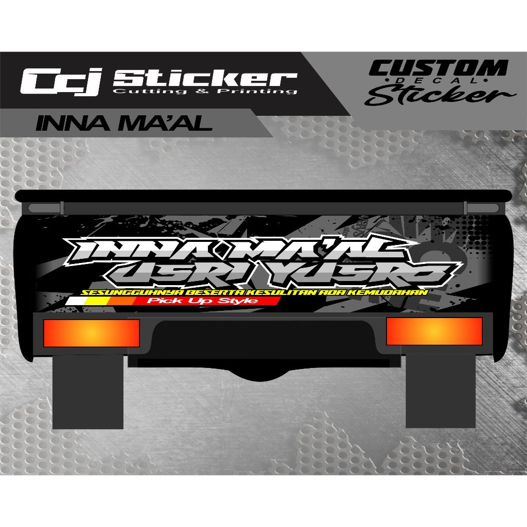 Pick Up Back Door Sticker L300, Granmax, New Carry, Traga, T120ss ...