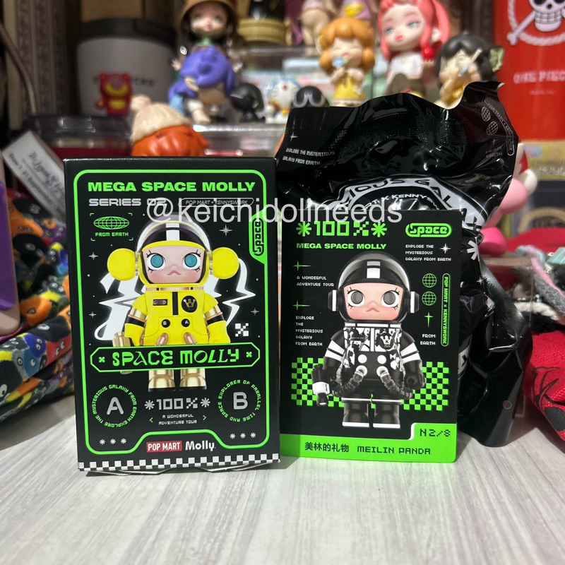 Popmart Mega Space Molly Panda & Mint [SELECTED] Figure 1000% ORIGINAL ...