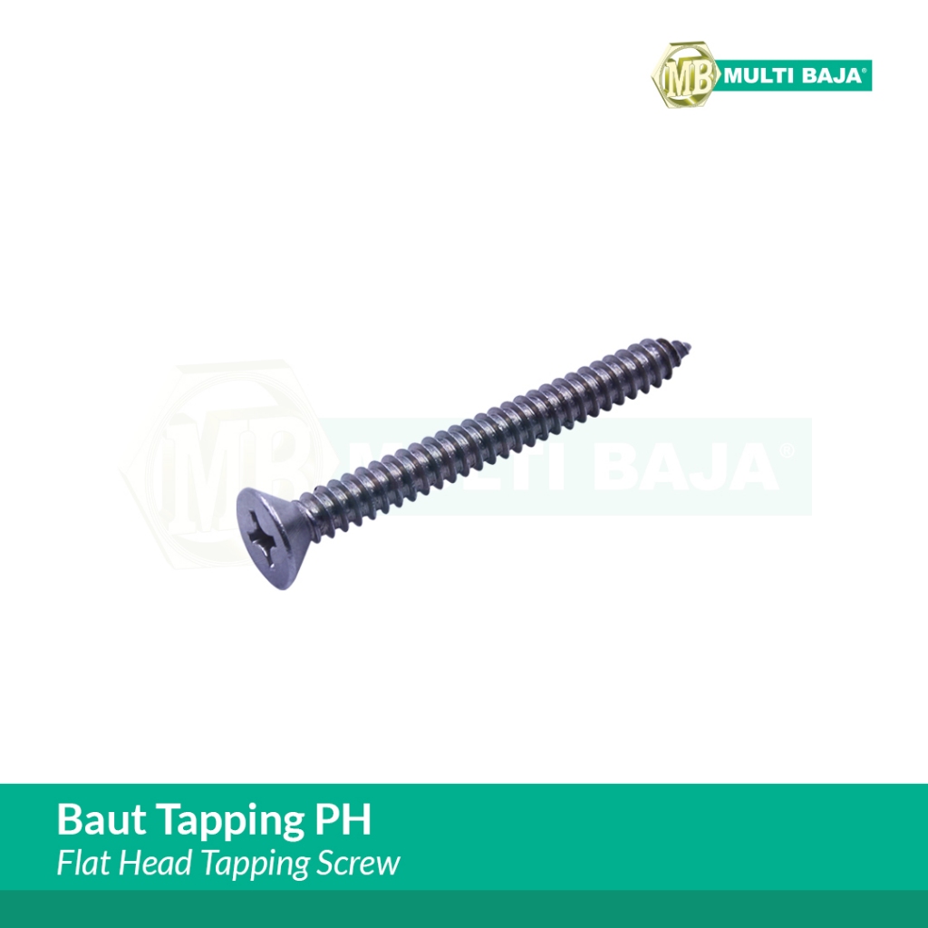 Fh Tapping Screw Stainless Steel 304 M6 x 50 (14 x 2") | Shopee Philippines