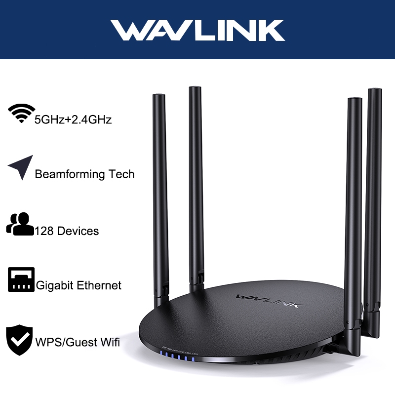 Wavlink AC1200 WiFi Router Dual Band Repeater Gigabit LAN WiFi Long ...