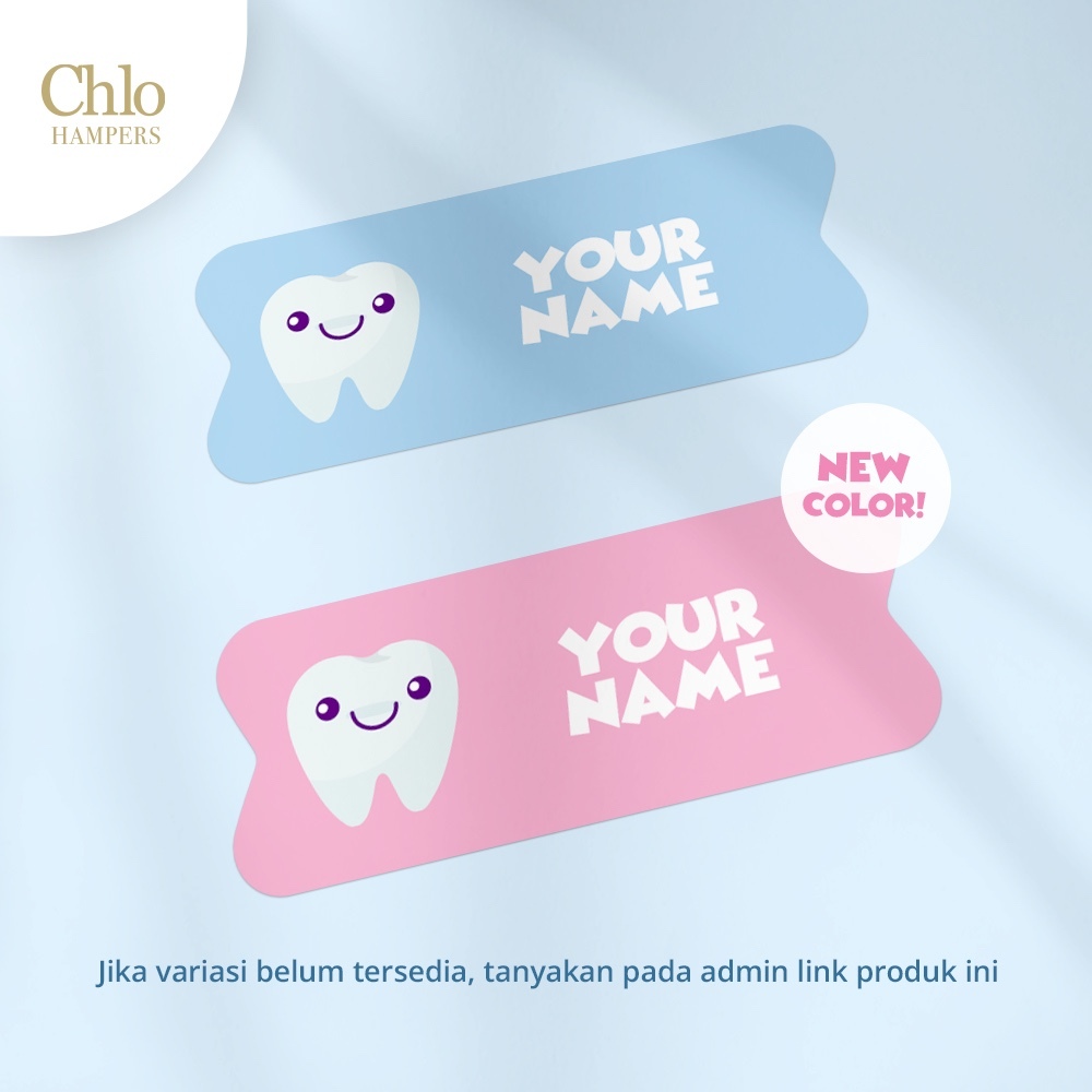 Custom Waterproof Dental Name Stickers (Denture) | Shopee Philippines
