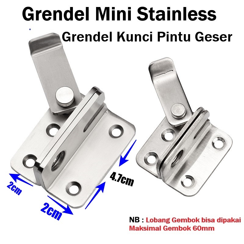 Mini Sliding Door Latch Stainless Slot Push Door Lock Soligen Latch ...