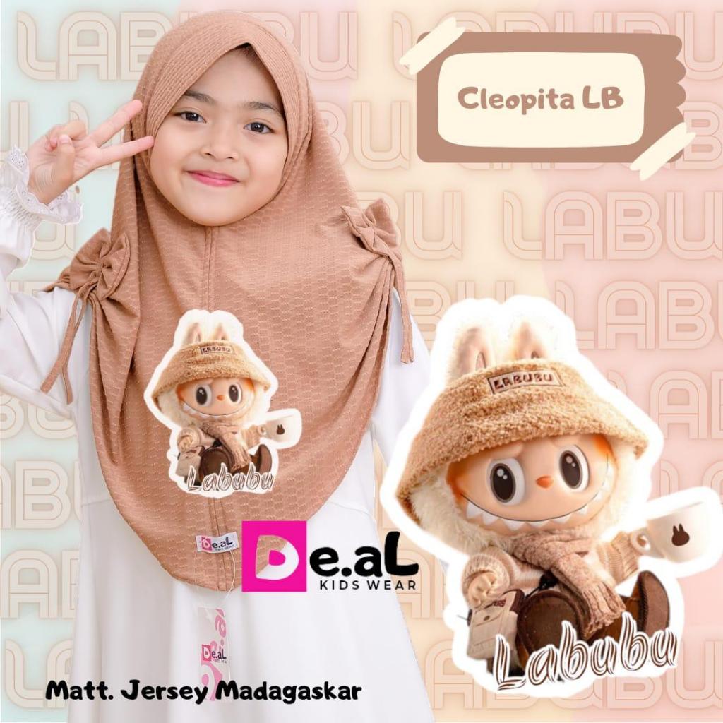 Children's Keridung Labubu Cleopita LB Children's Instant Hijab Ribbon ...