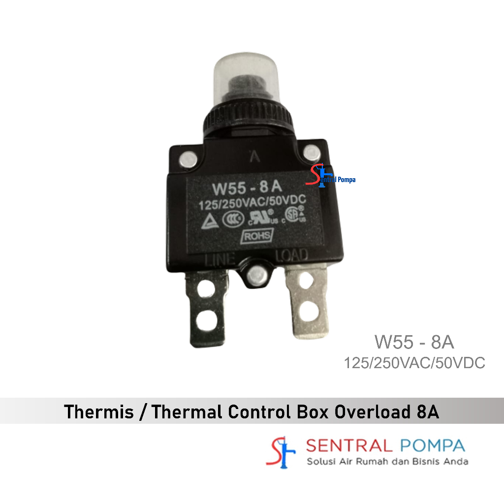 Thermis 8 Ampere / Thermal Control Box Overload W55 - 8A | Central Pump ...
