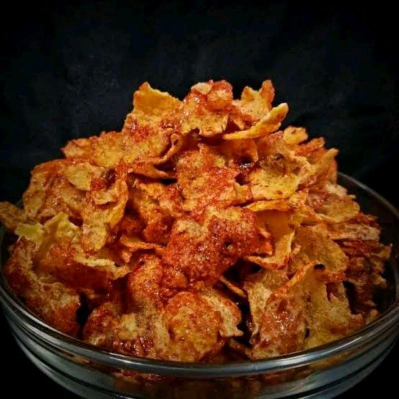 Sweet Spicy Corn Chips 1kg Sweet Spicy Geprek Corn Savory Spicy Corn ...