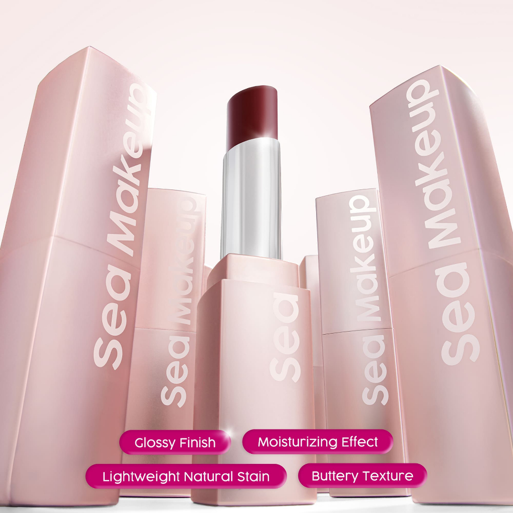 Sea Makeup Hydrating Glossy Gleam Luster Tinted Lip Balm Moisturizing ...