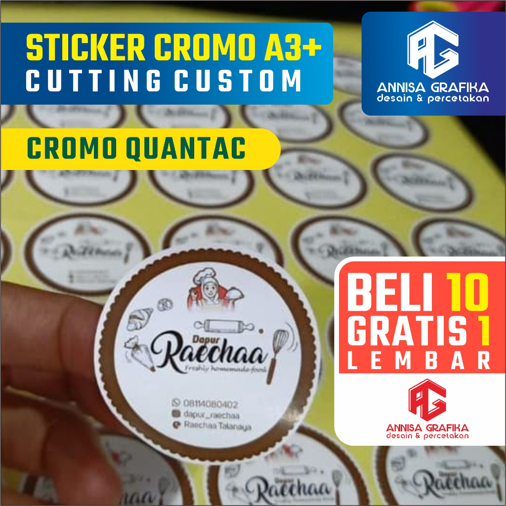 Print A3 Chromo Cut Stickers / Print Online Shop Food and Drink ...