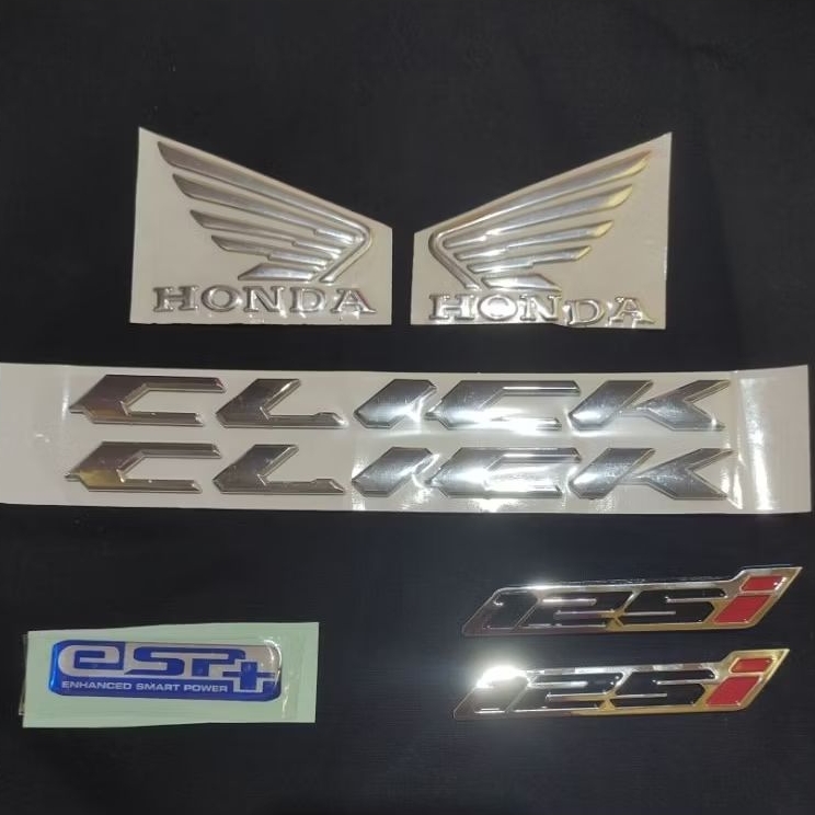 Complete Package of Emblem Click Embossed click 125 Honda click ...