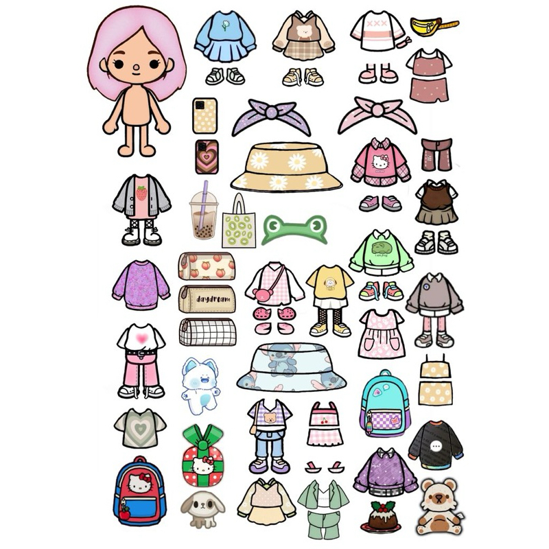 Toca Boca Cute Clothes For Kids Toys | Shopee Philippines