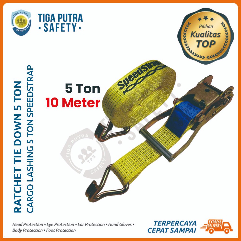 Speedstrap Ratchet Tie Down 5 Ton x 1M Cargo Lashing Webbing Fastener 2 CODE K9U3 | Shopee ...