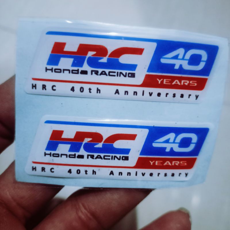 Honda HRC emblem 40 YEARS quality 3D emblem anniversary | Shopee ...