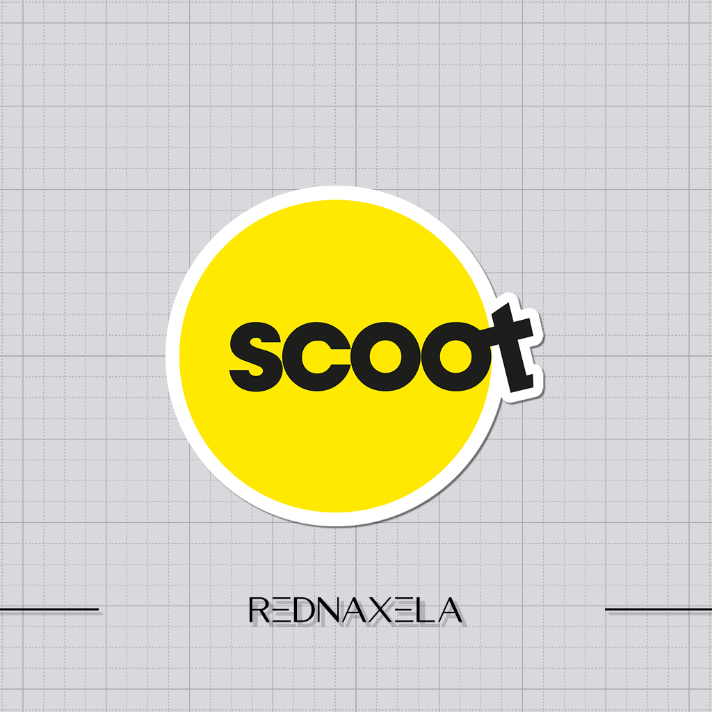 Vinyl Scoot Airlines Stickers Outdoor Suitcase Stickers Waterproof ...