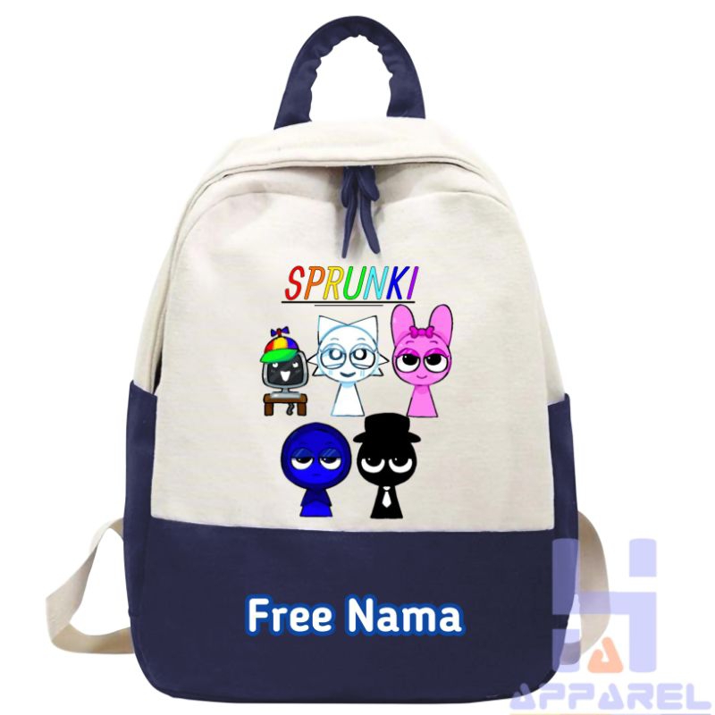 Incredibox SPRUNKI CHILDREN'S BACKPACK FREE NAME | Shopee Philippines
