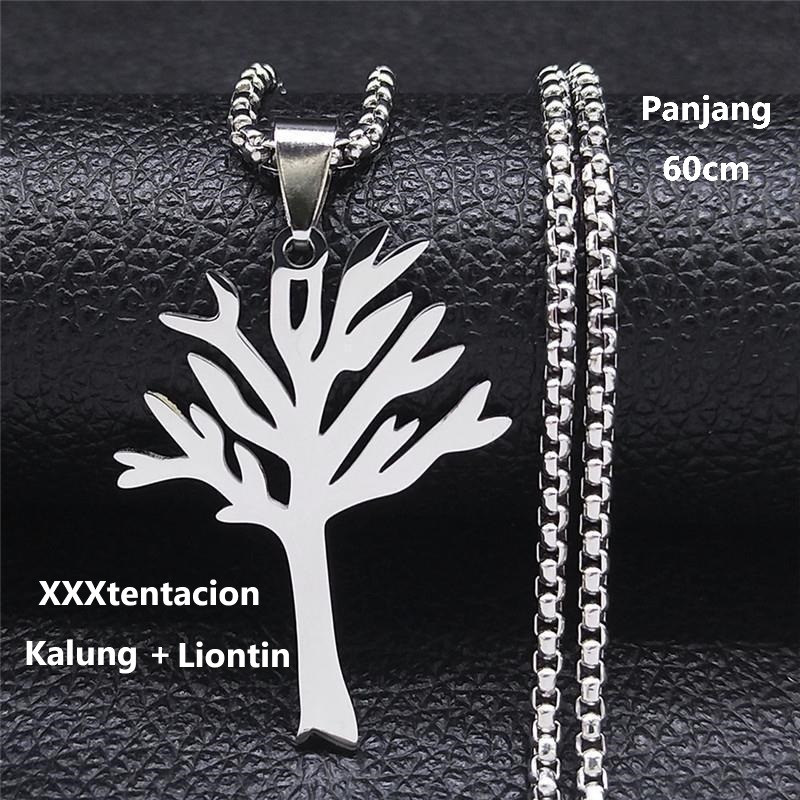 Xxxtentacion Leafless Tree Of Live Necklace Titanium Stainless Poison Tree Pendant Necklace