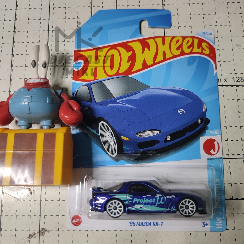 Hot WHEELS 95 MAZDA RX7 BLUE PROJECT 2024 | Shopee Philippines
