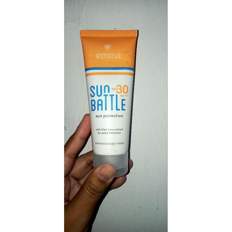 Preloved second sunscreen ss skincare emina | Shopee Philippines