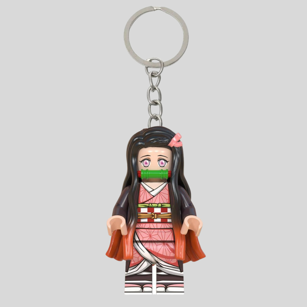 GANTUNGAN Nezuko LEGO Keychain | Lego Nezuko Keychain | Demon Slayer ...